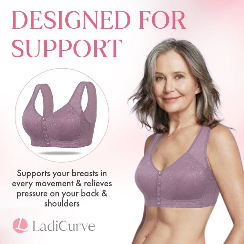 LadiCurve – Women’s Cotton Front Buckle Bra – BraCharming